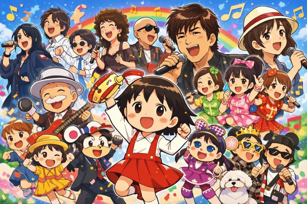 【動画あり】Adoが『ちびまる子ちゃん』新OP担当！歴代主題歌全網羅｜35年の音楽史と最新コメント | きになること
